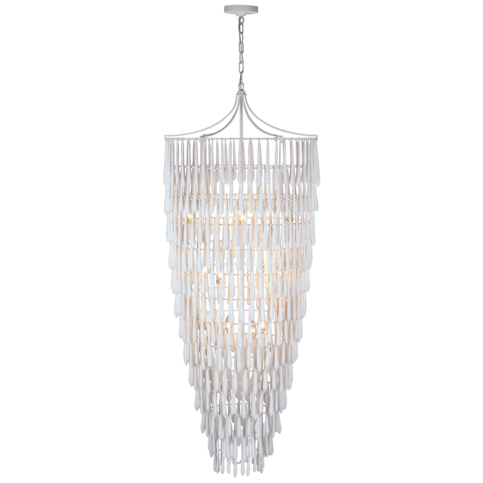 Vacarro Tall Cascading Chandelier | Julie Neill for Visual Comfort ...